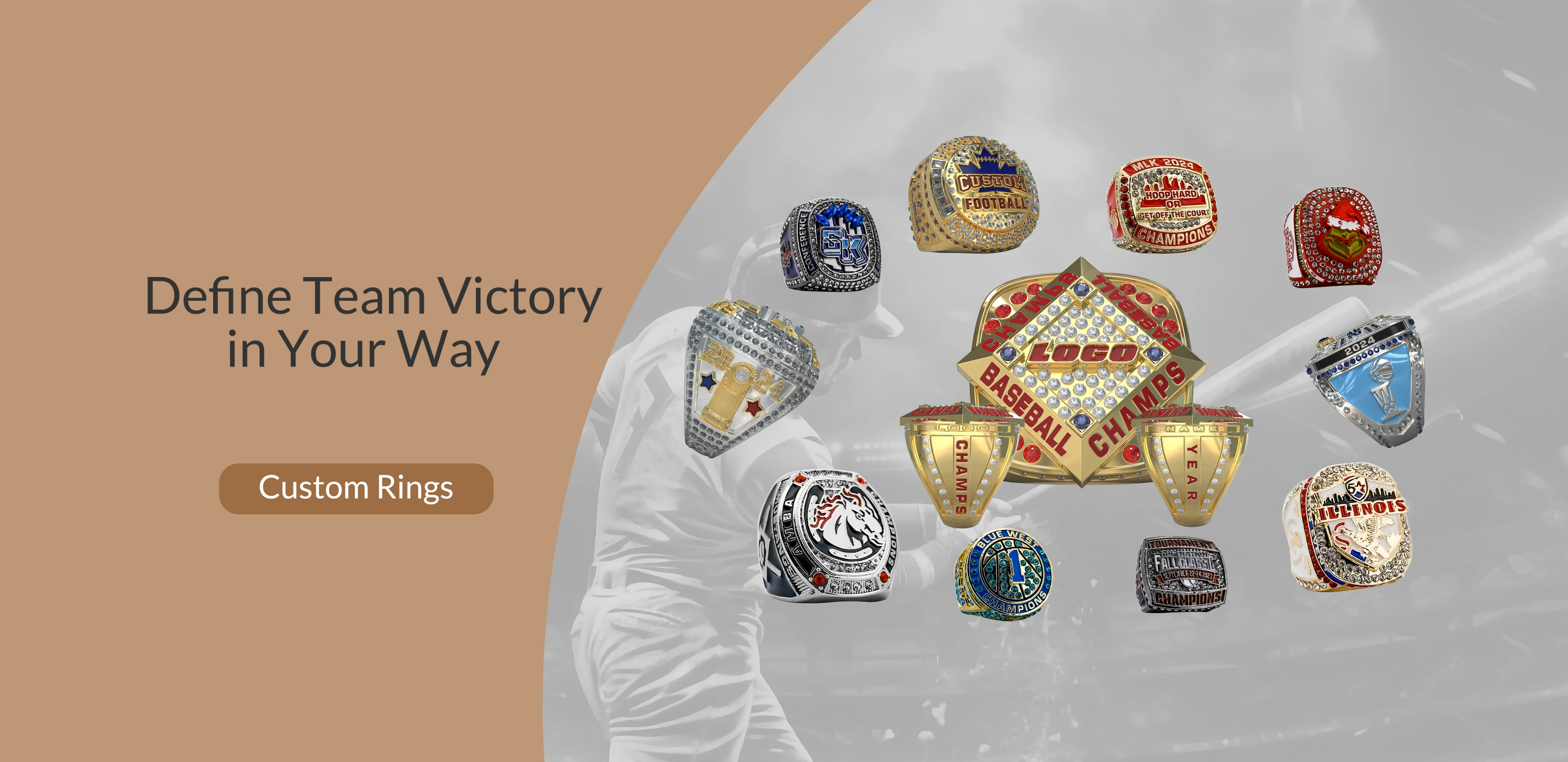 Premium and affordable wholesale custom championship ring manufacturer ...